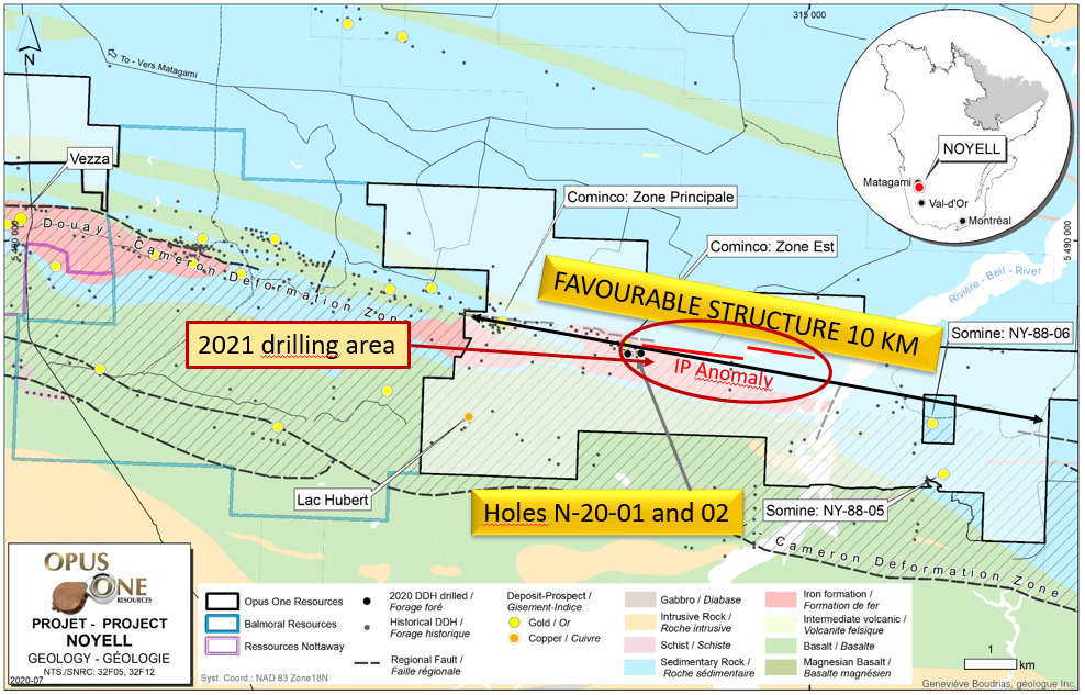 Opus One Expand Its Gold Discovery Near Matagami